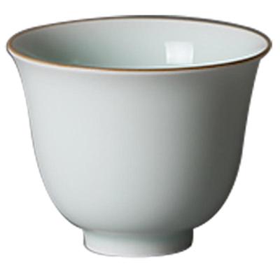 三勤堂陶瓷茶杯白瓷影青手绘成化