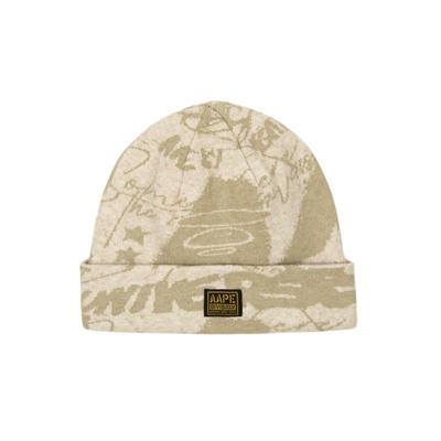 Aape猿人街头涂鸦风针织帽冷帽
