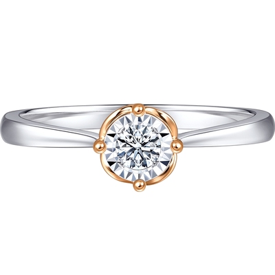 PROMESSA周生生同心结钻石戒指