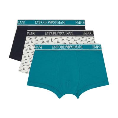 阿玛尼男士三条装弹力平角内裤