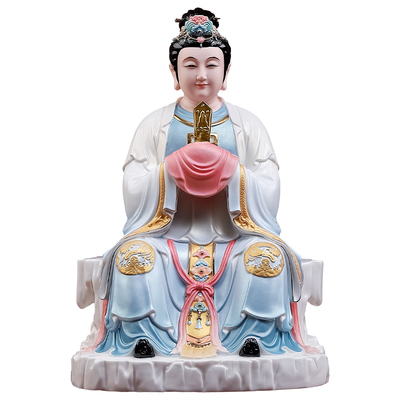 精工彩泰山娘娘奶奶碧霞元君像