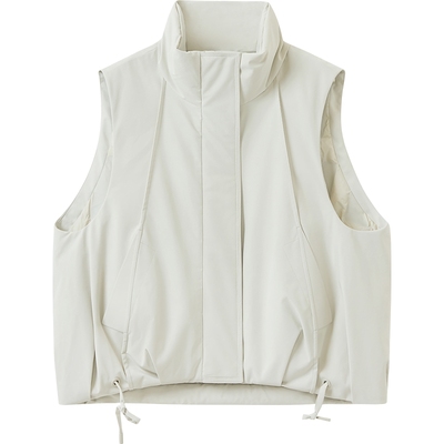 播商场同款慵懒随性羽绒马甲女25秋冬新款立领上衣BDS4MD3915