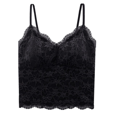 蕾丝吊带背心免穿文胸保暖内衣