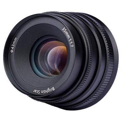 星曜35mm F1.7大光圈人像星耀3517镜头适用M43佳能z富士索尼e卡口