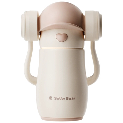 SnowBear小白熊ins熊儿童感温保温杯宝宝水杯学饮杯婴幼儿6个月+