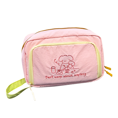 2025新款化妆包外出便携护肤品大容量旅行小杂物袋分区化妆刷收纳