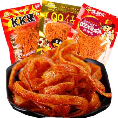 德建辣条KK星QQ仔辣条麻辣零食品