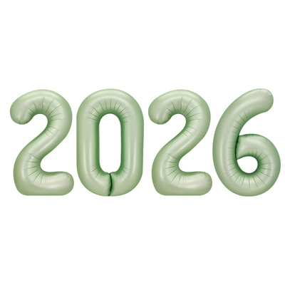 2026新年数字气球套装
