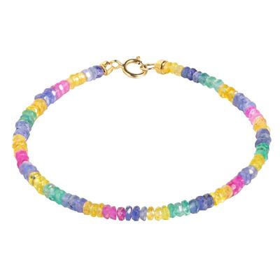 若华珠宝蓝宝石手链18K金