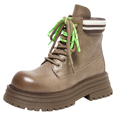 Lee Cooper时尚马丁靴女款2025新款秋冬厚底增高设计感休闲女靴子