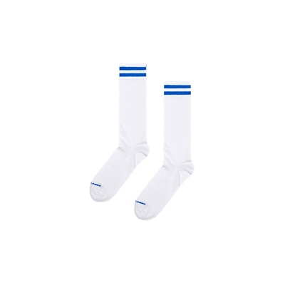 【学院系列】Happy Socks潮牌春夏款ins堆堆袜子时尚白色中筒袜