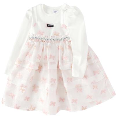 巴拉巴拉连衣裙女童高腰假两件潮