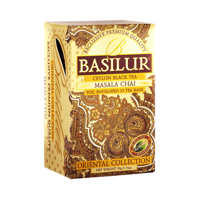 BASILUR宝锡兰东方马萨拉茶25片袋泡茶  红茶包可做印度红茶奶茶