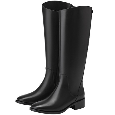 73hours长筒骑士靴女粗跟瘦瘦靴