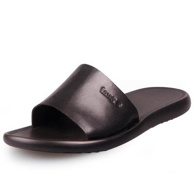 牛皮男士夏季沙滩凉拖鞋方升