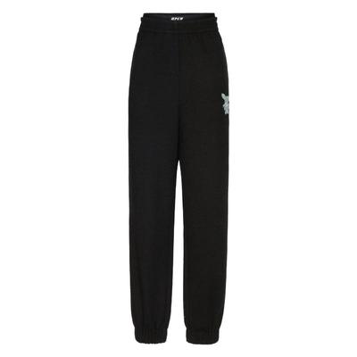 HPLY荷比俪春季新款女松紧腰拼接兔子图案卫裤HYD11410100