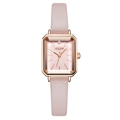 聚利时学生白领复古绿女表石英