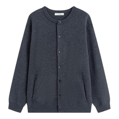 商场同款流石男装中性风毛织开衫