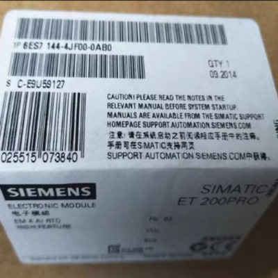 议价6ES7144-4JF00-0AB0西门子ET200模拟量电子模块 6ES71444JF00