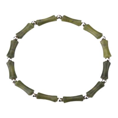 原创设计款玉石竹节串珠手链小众