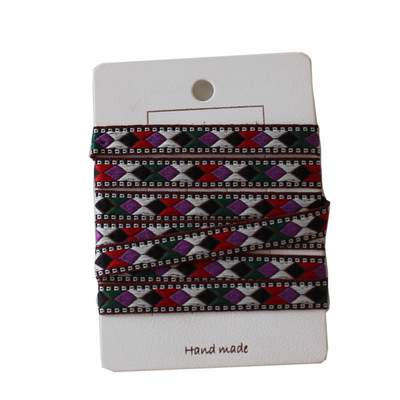 提花织带民族风彩色提花带