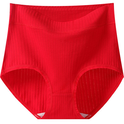 中老年妈妈红色本命年纯棉内裤