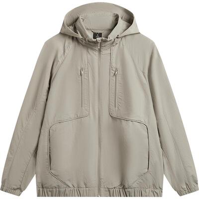 李宁户外CF溯连帽男防护珑壳外套