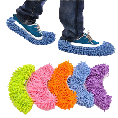 加厚可拆洗清洁懒人鞋套家用木地板包趾擦地拖鞋保暖静音抹布拖地