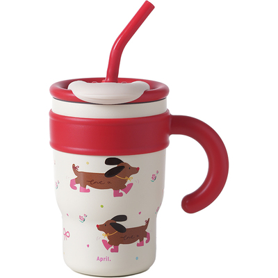 可爱卡通保温杯女生高颜值水杯