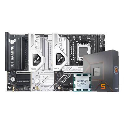 AMD R5 9500F 9600X 9700X华硕B650EM天选B850M/X870E主板CPU套装