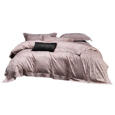 水星家纺100S长绒棉四件套贡缎