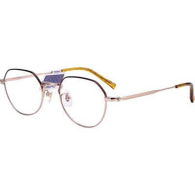 精工复古钛材眼镜架圆框