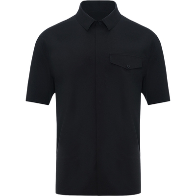 李宁1990男士商务休闲短袖衬衫