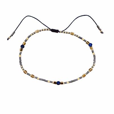 VIKIKO小众设计宝石串珠细小脚链