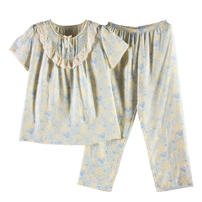 罗丝美双层棉纱家居服女专柜正品