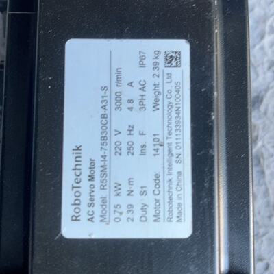询价-RoboTechk伺服电机R5SM-I4-75B30CB