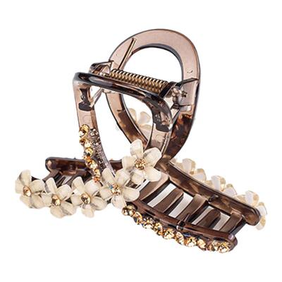 发夹女士高级感花朵鲨鱼夹时尚优