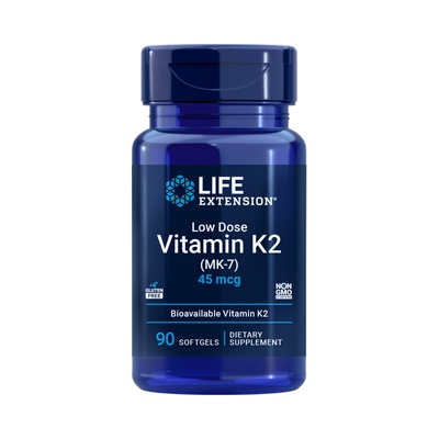 沿寿Life Extension维生素K2骨骼营养品成人中老年钙片美国正品