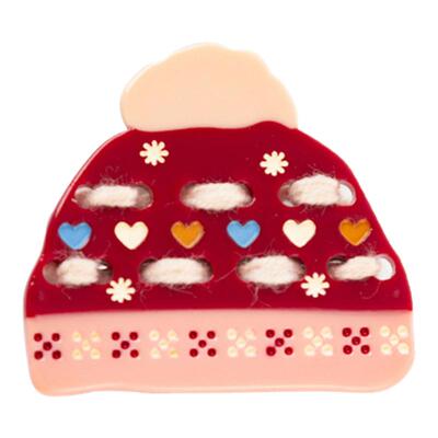 puui原创外婆的毛线匣系列缠毛线创意醋酸女生ins发夹发饰侧边夹