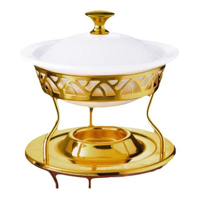 位上陶瓷碗华伦欧加温套装金属架