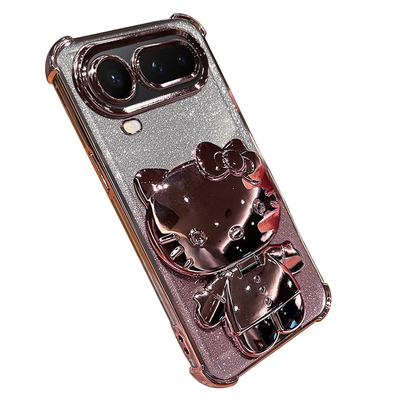 荣耀Magic8proair闪粉带支架猫壳