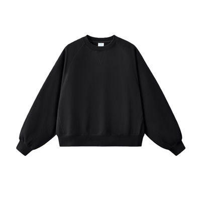 美式新潮哈苏线短款圆领卫衣