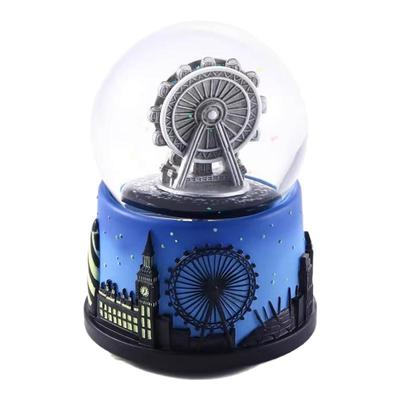 JARLL赞尔午夜摩天轮水晶球音乐盒旋转自喷灯光八音盒女友生日礼
