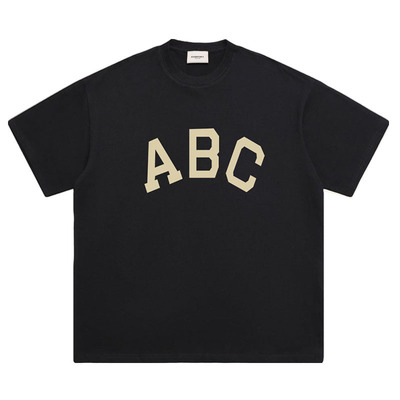 ESSENTIALS植绒ABC字母短袖T恤潮