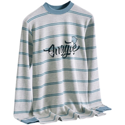 吸汗纯棉春秋不褪色变形秋衣