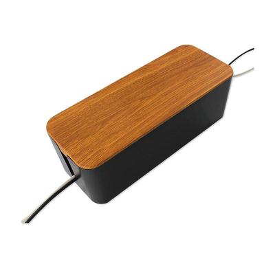 柚木纹盖插座电脑韩国理线器