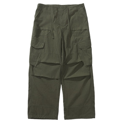 Monterest宽松抽绳腰工装伞兵裤