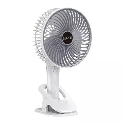 usb充电小风扇学生宿舍床头夹扇办公桌面静音小台扇便携车载风扇