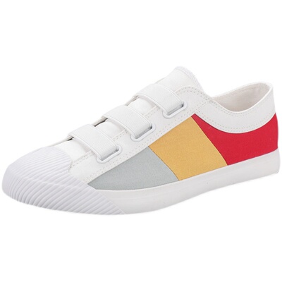 不系带帆布鞋男松紧带韩版潮流