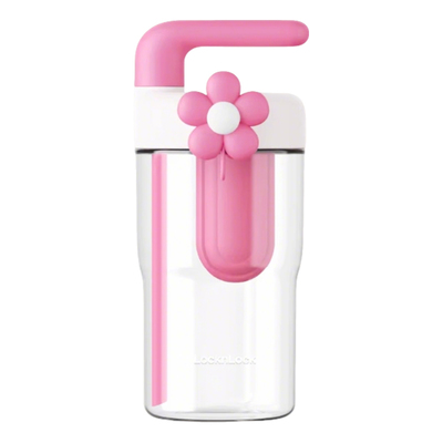 乐扣乐扣双饮吸管杯女生高颜值Tritan水杯学生大容量夏日儿童杯子